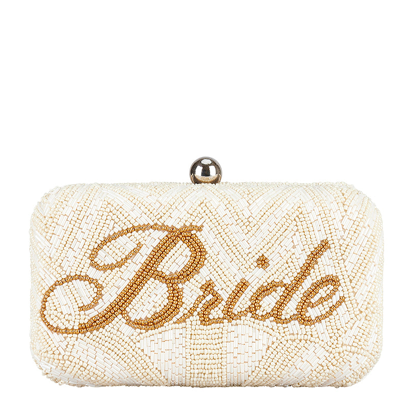 Bride Box Clutch - Ivory And Amber | From St Xavier | Honey Fawn Boutique